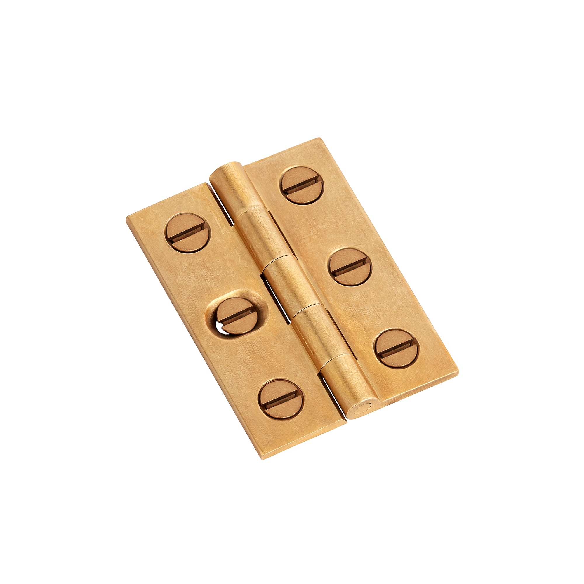 207 - 1 SLOT Solid Brass Broad Butt Hinge with Slotted Screws | Armac Martin