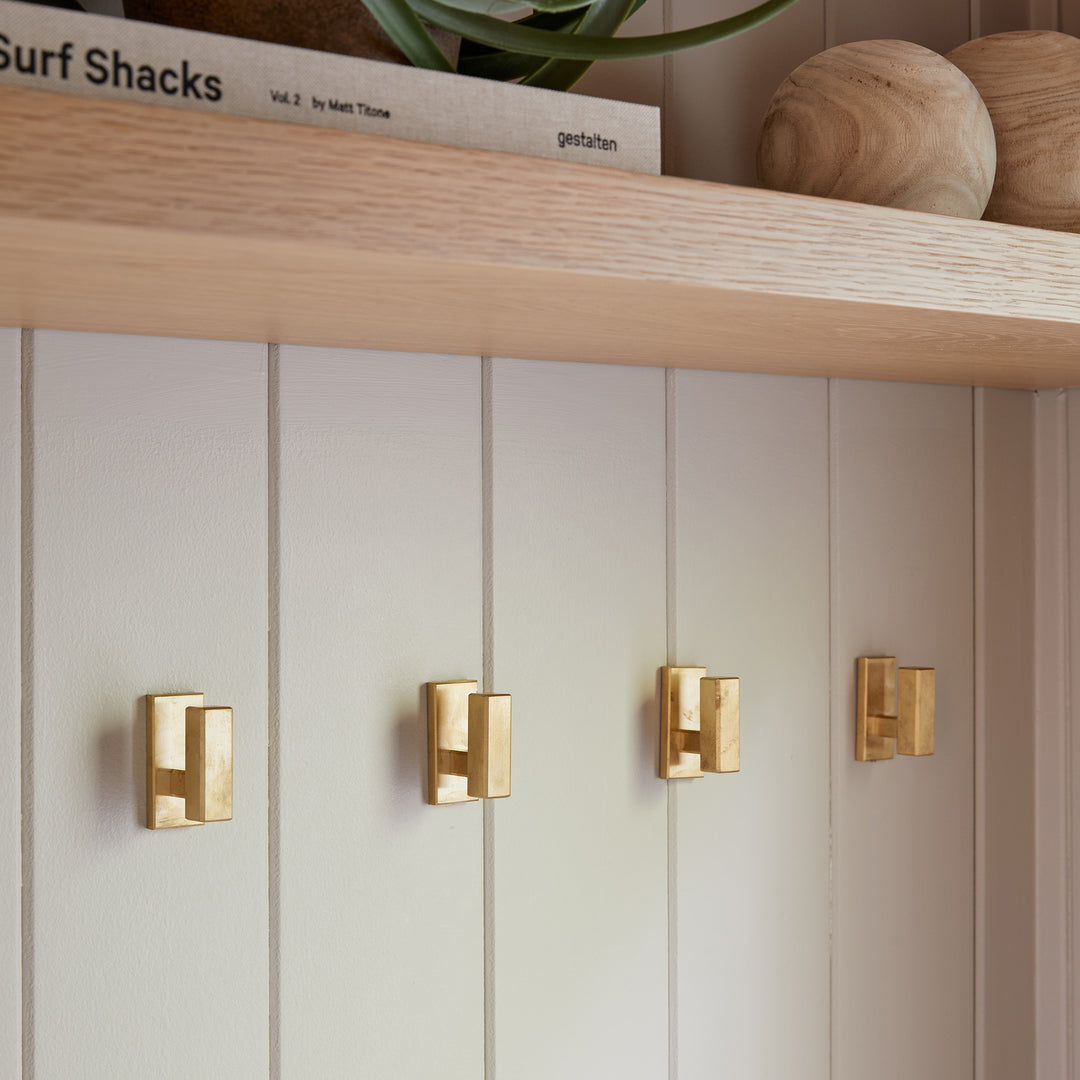 Digbeth Plain Solid Brass Robe Hook
